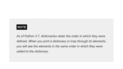 Part 7 Python Tutorial Dictionaries In Python With Examples Ppt
