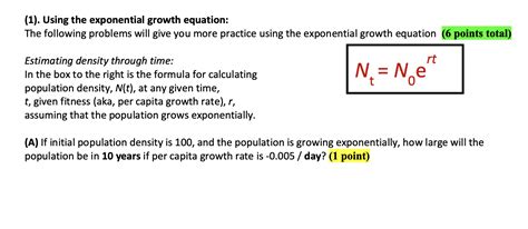 Exponential Population Growth Examples