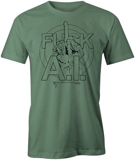 T Shirt Fuck Ai Bill Sienkiewicz Designed T Shirt Black On Sag