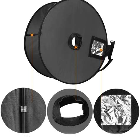 450mm 18in Easy Fold Round Ring Speedlite Flash Softbox Lightweight