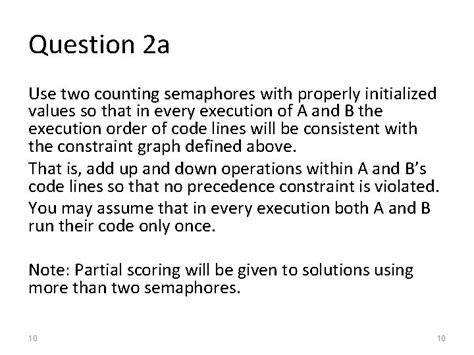 Operating Systems Synchronization Part 2 Semaphores Semaphores Enable