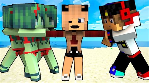 РЕБЕНОК И ДЕВУШКА ВЫЖИВАНИЕ НА ОСТРОВЕ В МАЙНКРАФТ ТРОЛЛИНГ МОДЫ Minecraft Youtube