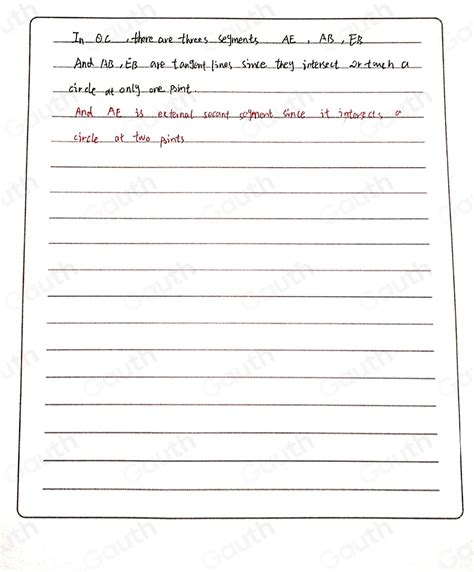 solved 4 in oc identify which segments are external secant segment in item number 1 lines