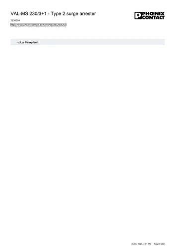 Val Ms 230 3 1 Type 2 Surge Arrester At Rs 4237 15 Surge Protection Device In Faridabad Id