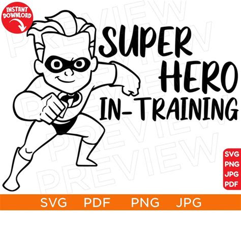 Superhero In Training Dash Parr Svg The Incredibles Svg Dis Inspire Uplift