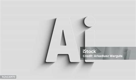 인공 지능 기술 Ai 기호 디지털 개념 3d 일러스트 레이 션 과학에 대한 스톡 사진 및 기타 이미지 과학 그림자 뇌 Istock