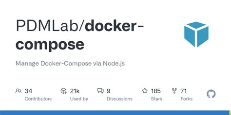 github pdmlab docker compose manage docker compose via node js