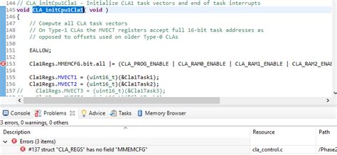 Tms320f28377s Cla Does Not Stop Executing After Task Variables
