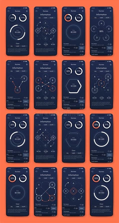 Vector Graphics Infographics With Mobile Phone Template For Creating Mobile Applications