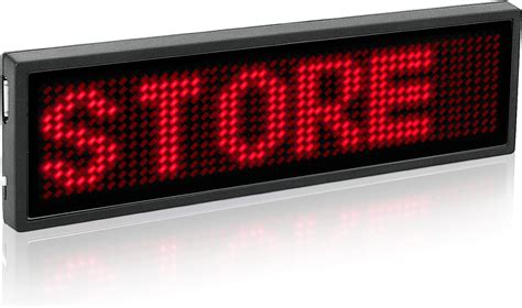 Bluetooth Led Name Badge Wireless Rechargeable LED Tag Scrolling Message Badge Smartphone