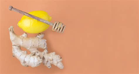 레몬 꿀 국자 생강이 주황색 배경에 있다 차 재료 복사 공간 생강에 대한 스톡 사진 및 기타 이미지 생강 0명 가을 Istock