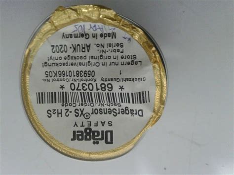 New DRAGER SAFETY XS 2 H2S DRAGERSENSOR Industrial SOL Pte Ltd