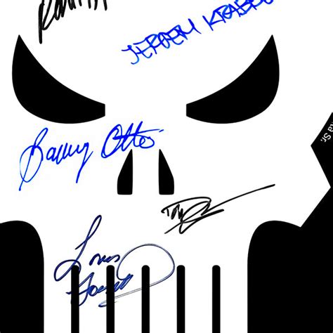 The Punisher 1989 Script Limited Signature Edition Rare T