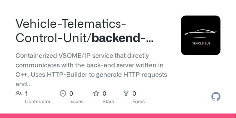 Github Vehicle Telematics Control Unitbackend Gateway Service