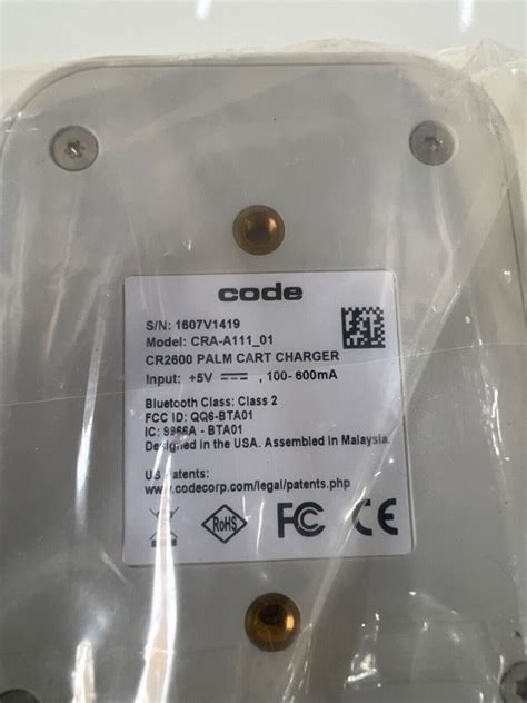 Code Cr2612 02 Barcode Scanner Reader Cr2600 Bt For Sale Online Ebay