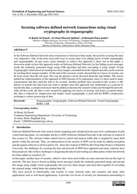 PDF Securing Software Defined Network Transactions Using Visual