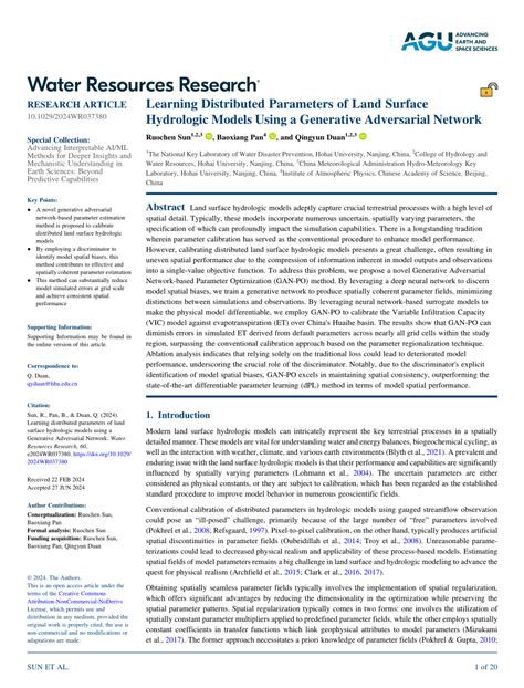 pdf learning distributed parameters of land surface hydrologic models