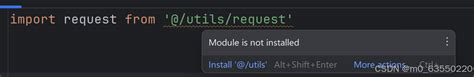 Vue项目中引入组件时出现的module Is Not Installed问题 Ew帮帮网
