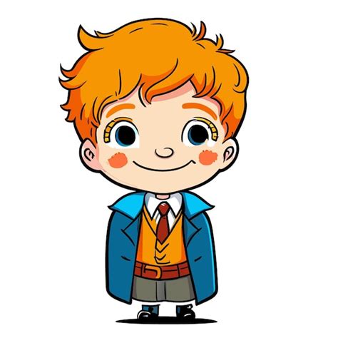 Premium Vector Ron Weasley Vector Illustration Cartoon