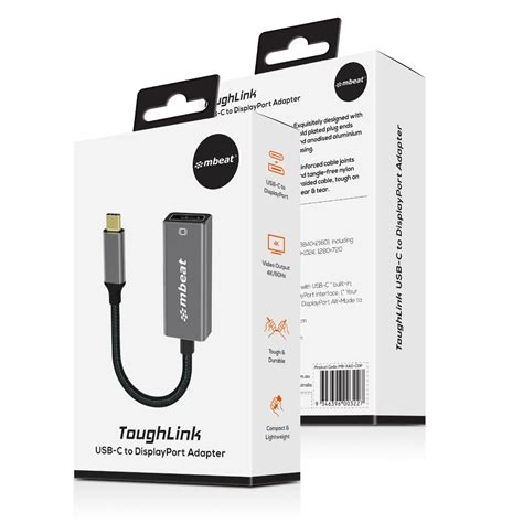 ToughLink USB C To Display Port Adapter