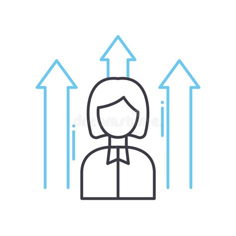 Personal Motivation Line Icon Outline Symbol Vector Illustration