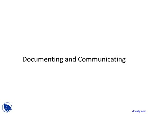 Documenting And Communicating Foundations Of Technology Lecture Slides Docsity
