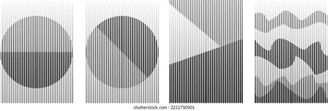 Abstract Art Geometric Background Vertical Lines Stock Vector Royalty