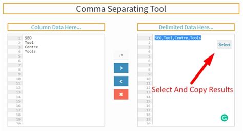 Free Online Comma Separator List To Comma SEO Tools Centre