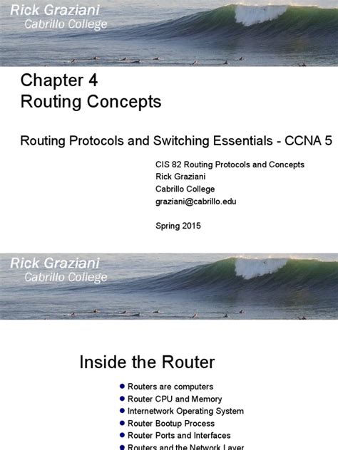 routing concepts routing protocols and switching essentials ccna 5