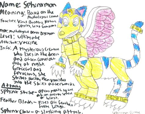 Sphinxmon Redesign By Psychodemonfox On Deviantart