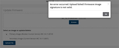 Can T Upgrade Firmware On F Switches Network Management
