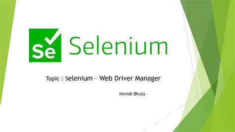 Selenium Webdrivermanager Youtube