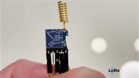 send encrypted lora messages using reyax rylr998 youtube