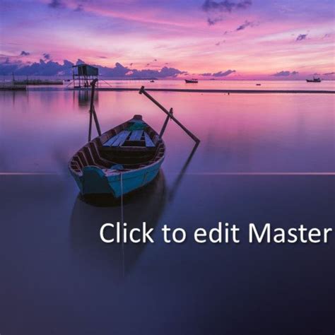 Free Sailing Sunset Powerpoint Template