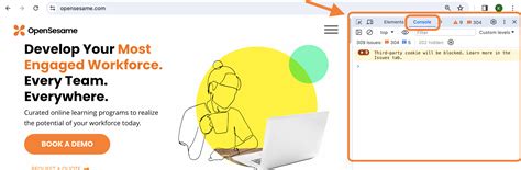 Troubleshoot With The Developer Console Opensesame Support