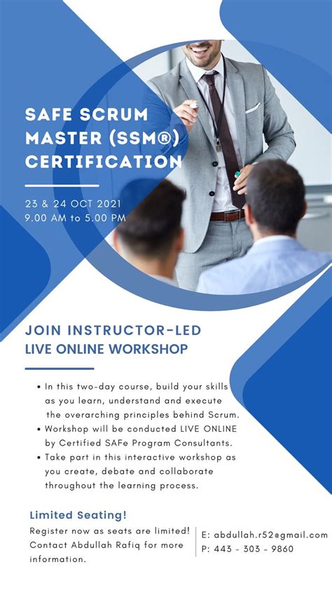 Abdullah Rafiq Pmp Ssm Aws Csm On Linkedin Scrum Agile Safescrummaster Training