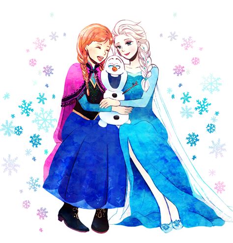 Anna Elsa And Olaf Princess Anna Fan Art Fanpop