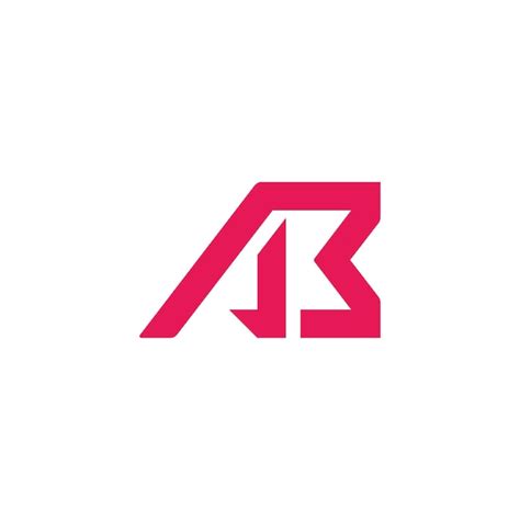 Ab 로고 벡터 현대 문자 디자인 컨셉 프리미엄 벡터