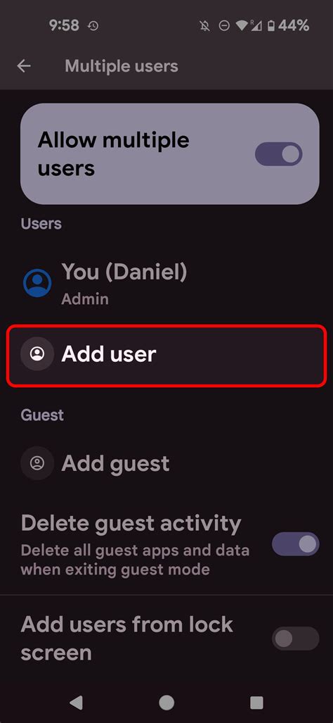how to add profile icons with guest profiles in android