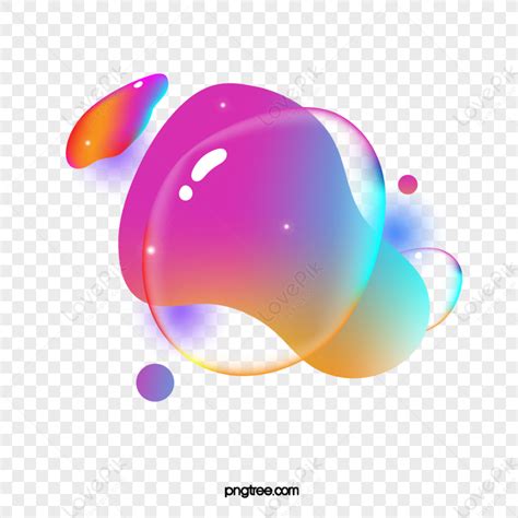 그라디언트 추상 투명 거품 멤피스 요소 Png 일러스트 무료 다운로드 Lovepik