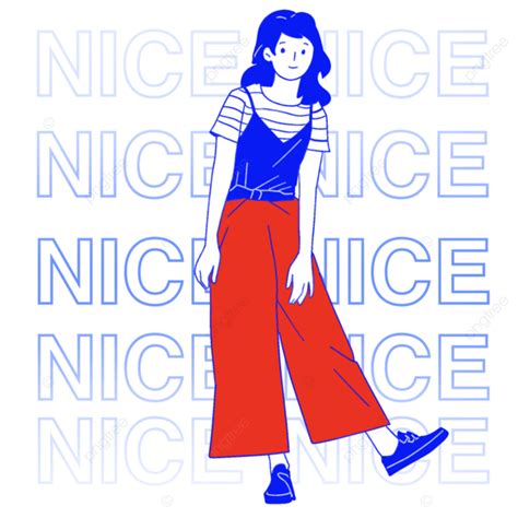 Super Cool Color Contrast Style Character Image Illustration Color