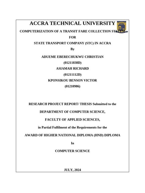 2024 Adueme Et Al Hnd Computer Science Pdf Transport Sample