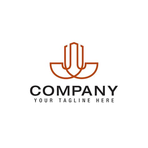 Premium Vector Letter J Minimalist Art Monogram Creative Design Vector Linear Modern Two