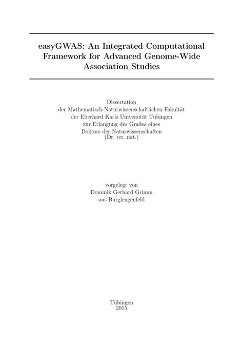 Pdf Easygwas An Integrated Computational Framework For Advanced
