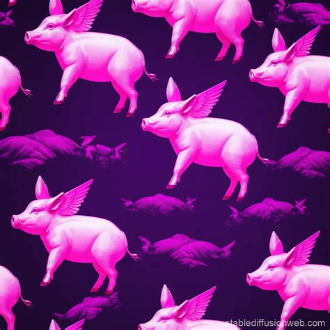 Flying Pigs Stable Diffusion Online