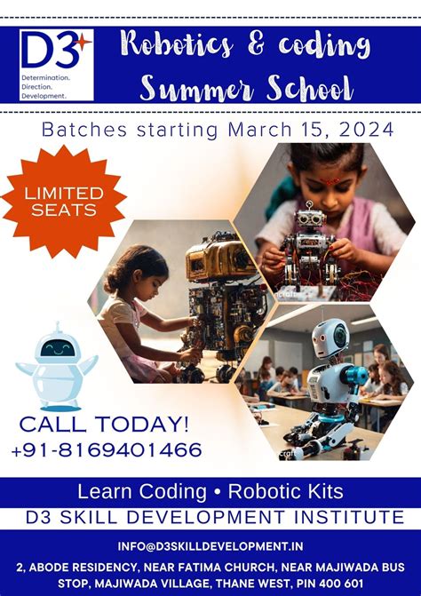 d3 skill development institute on linkedin summerstem robotics