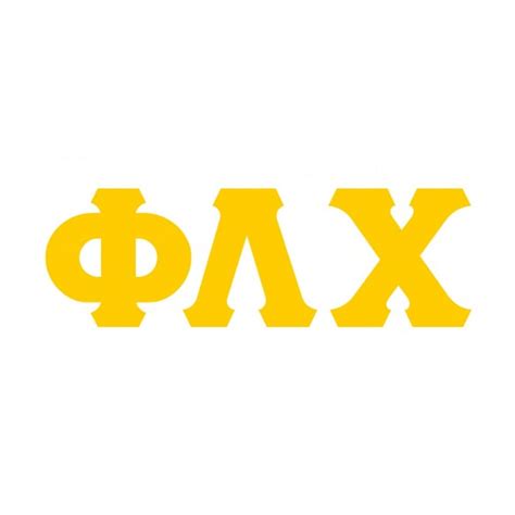 Phi Lambda Chi Big Greek Letter Window Sticker Decal Sale 895