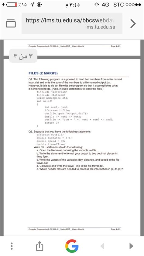 Solved The Following Program Is Supposed To Read Two Numbers