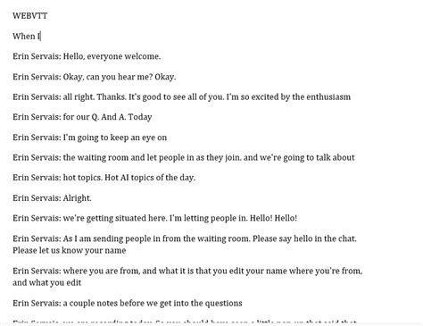 Ai For Efficient Transcript Editing — Marcella Fecteau Weiner Editor