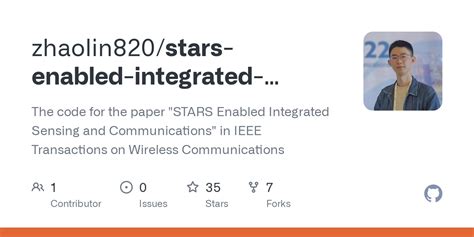 Github Zhaolin820 Stars Enabled Integrated Sensing And Communications